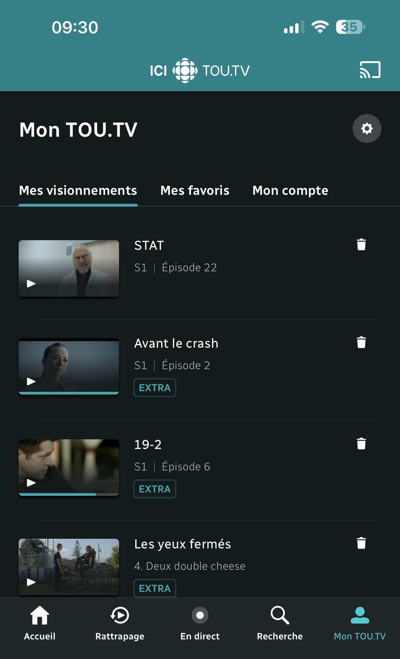 Comment supprimer des contenus de ma liste de visionnements sur ICI TOU ...